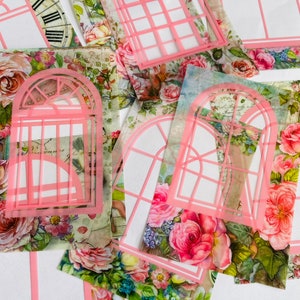 Vinyl Stickers Garden Frame | Window | Floral Garden Paper | BUJO ...