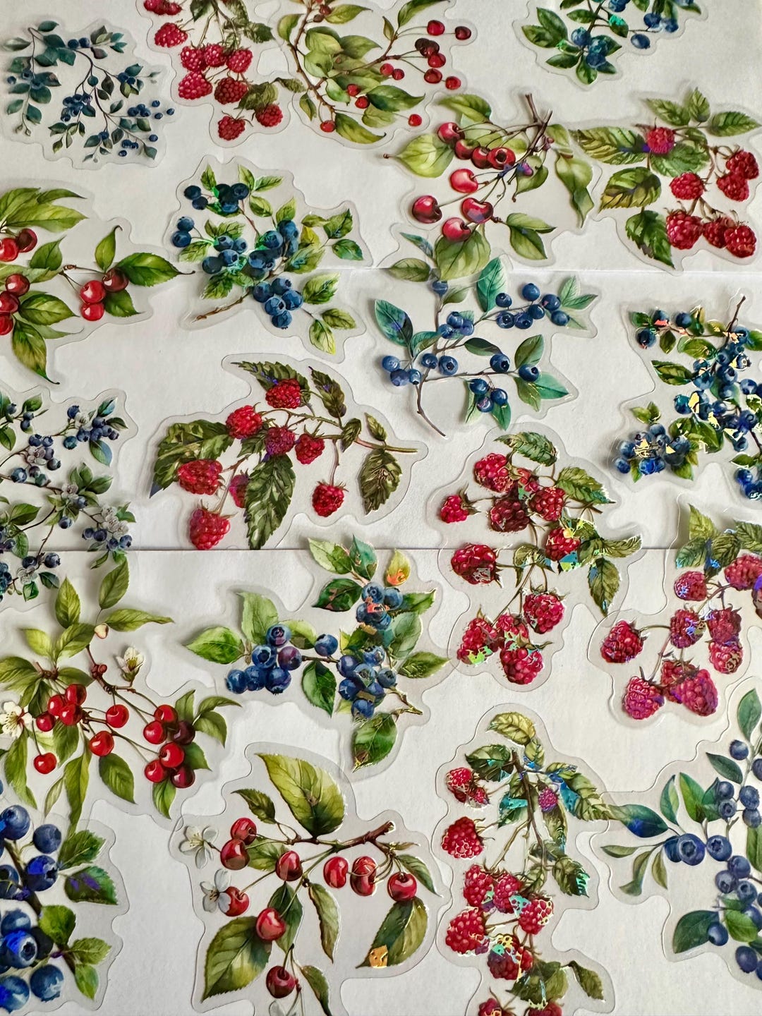 Mix Fruits Sticker Set, Berry Stickers, Fruity Stickers, Strawberry ...