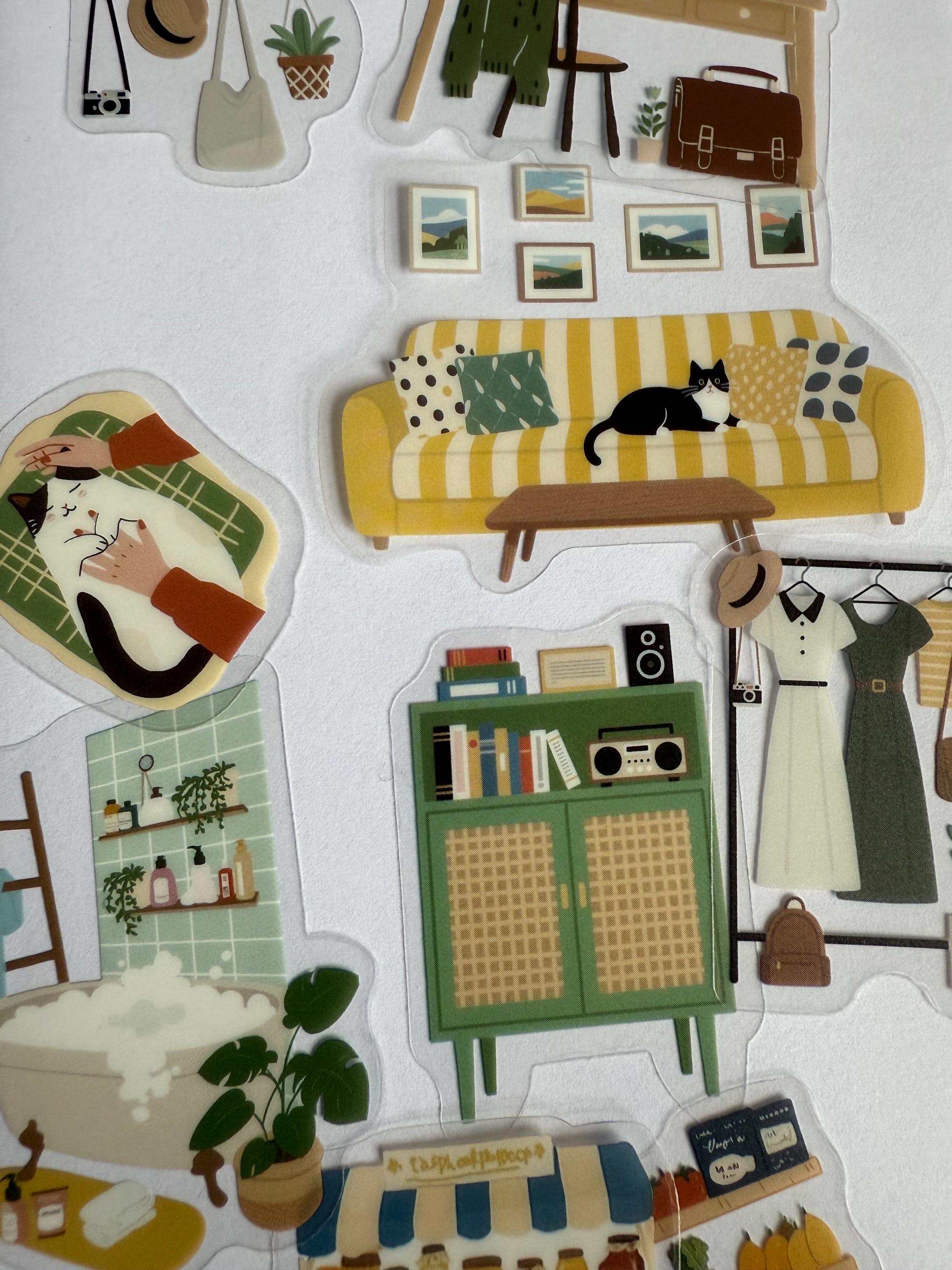 Daily Life Stickers| Journal Stickers |travel |home |cooking |holdisys ...