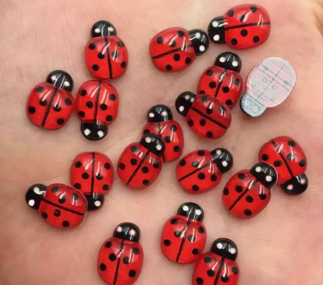 Lady Bug/bee Resin Decorations / Bee Decorations/ Bee Card Making ...