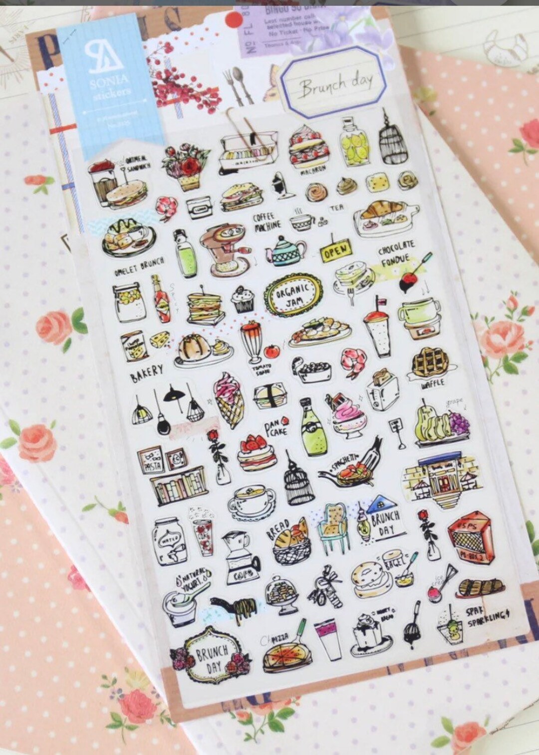 Brunch Food |sonia J Brunch Day Sticker|life Style Stickers|korean ...
