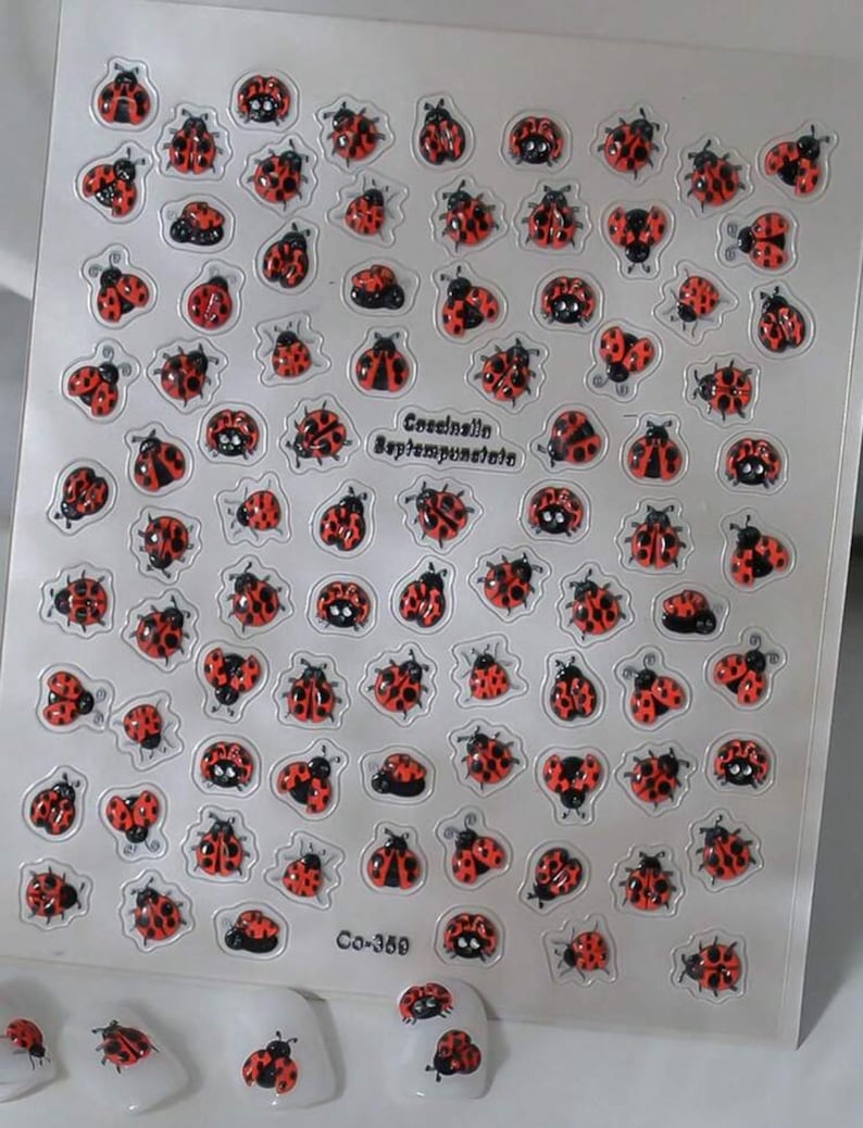 Mini , Ladybird Stickers , Ladybug Sheet Beetle, Spider Tiny Stickers ...