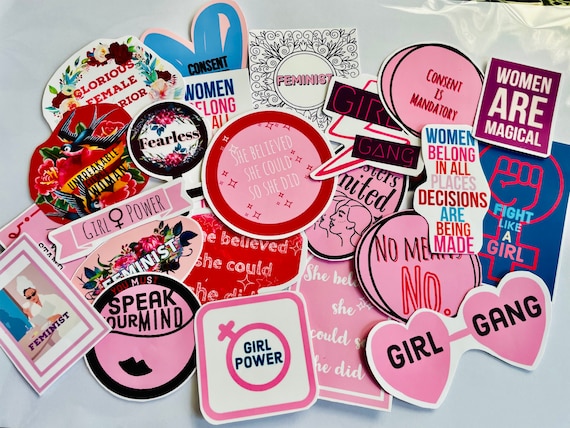 Feminism Stickers Pro Female Girl Power Large Vinyl | Etsy