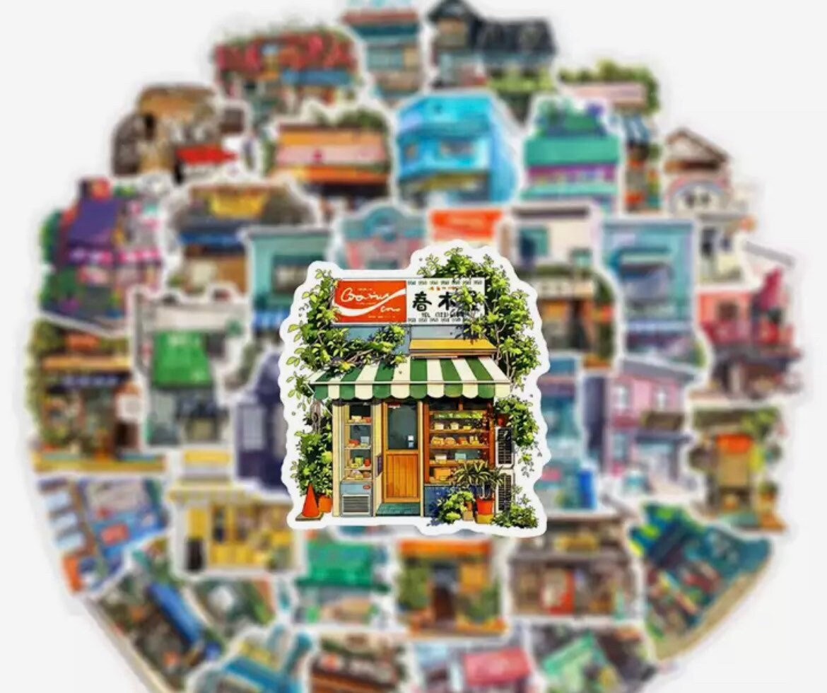 Japanese Style Anime Stickers High Quality Anime Inspired - Etsy