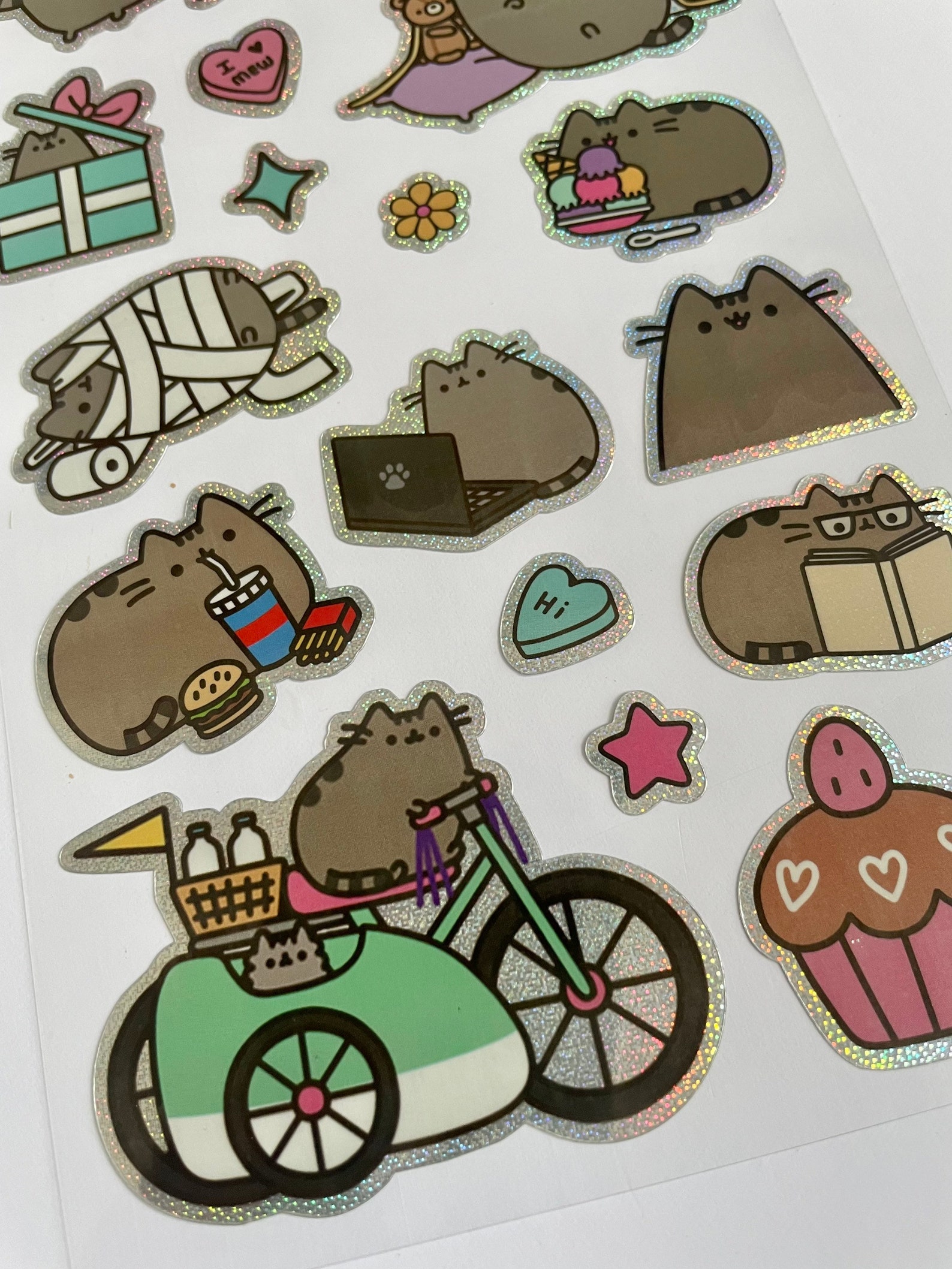 Sheet of 29 Pusheen Holographic Stickers Pusheen Stickers - Etsy