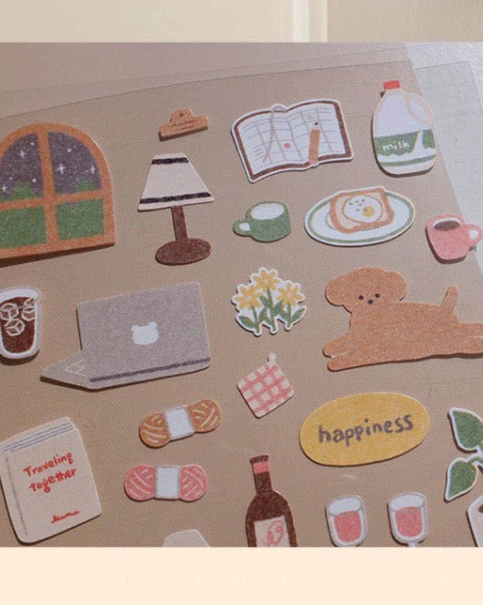 Suatelier “small Happiness” Sticker Sheet / Simple Life / Vlog ...
