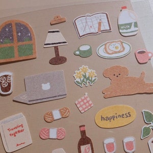 Suatelier “small Happiness” Sticker Sheet / Simple Life / Vlog ...
