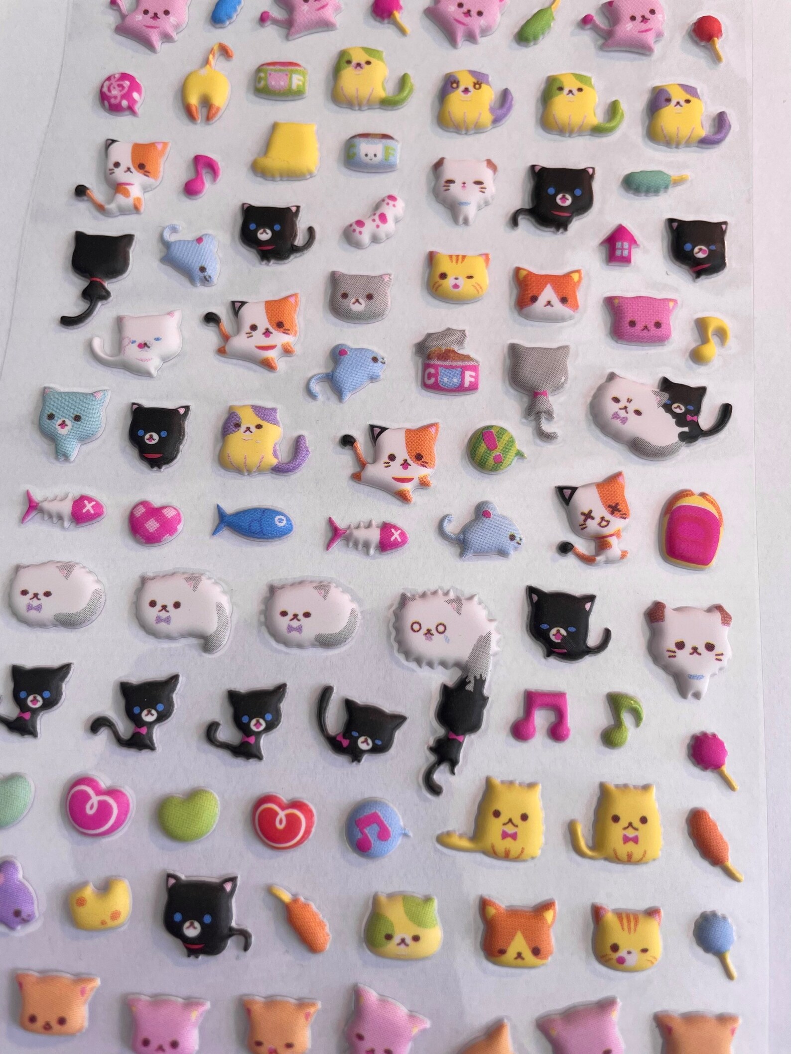 Kawaii Animal Puffy Stickers One Sheet. Squishy and Sweet - Etsy
