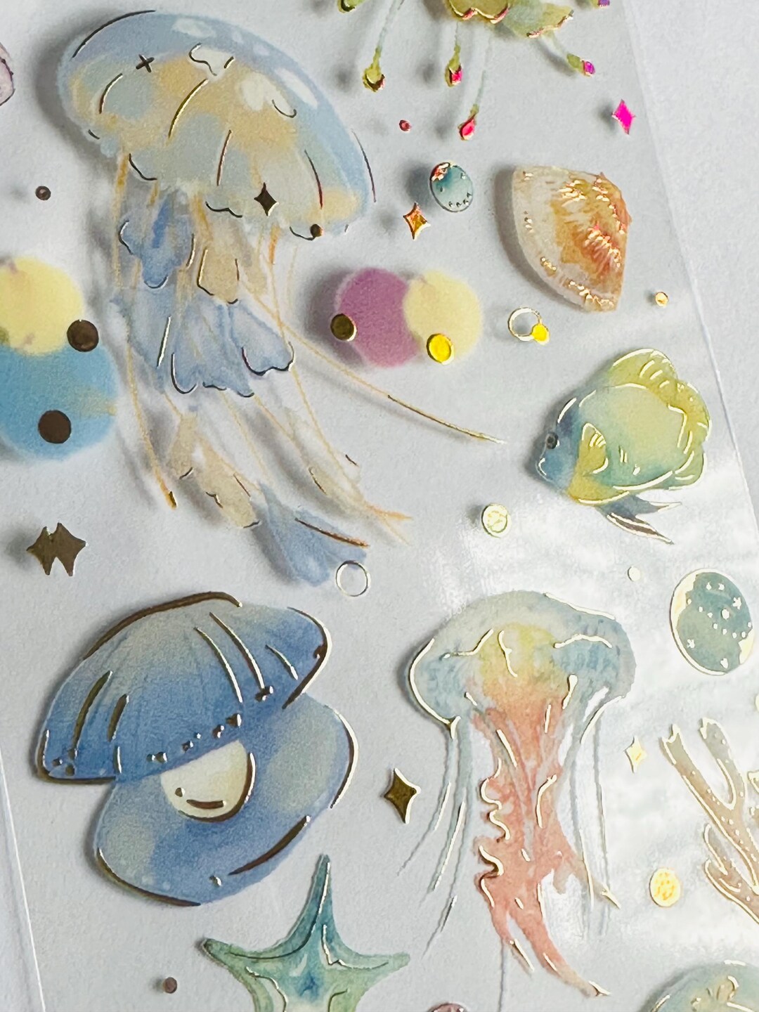 Set of 3 Tropical Fish Stickers, Sea Life, Coral Reef Fish Marine ...