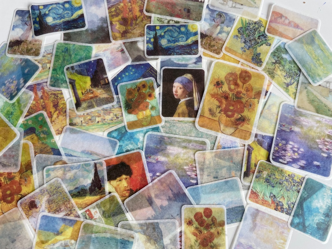 Art Mixed Flake Art Stickers Pack | Painting Stickers | Drawing ...