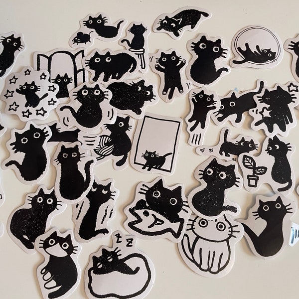 Stickers de gato - Etsy México
