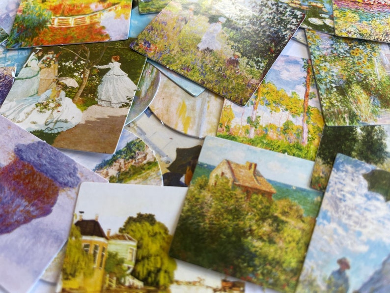 Monet Art Stickers Pack | Painting Stickers | Drawing Stickers ...