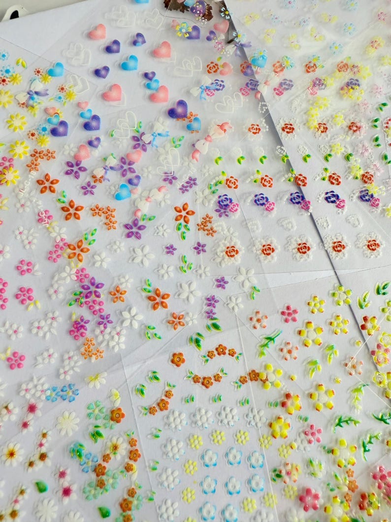 Mini Flower Stickers , Plant Sticker Sheet Suatelier. Tiny Stickers ...