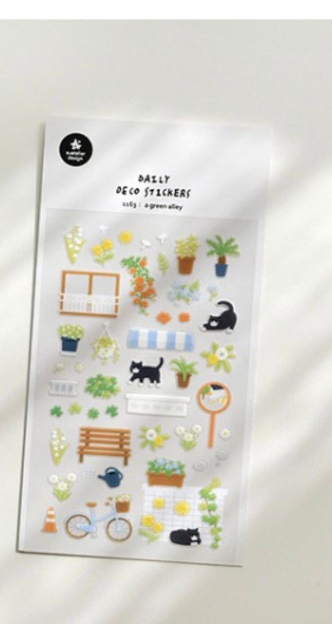 Suatelier New Green Alley Cat Stickers/ Kitty Stickers / Tabby / Cat ...