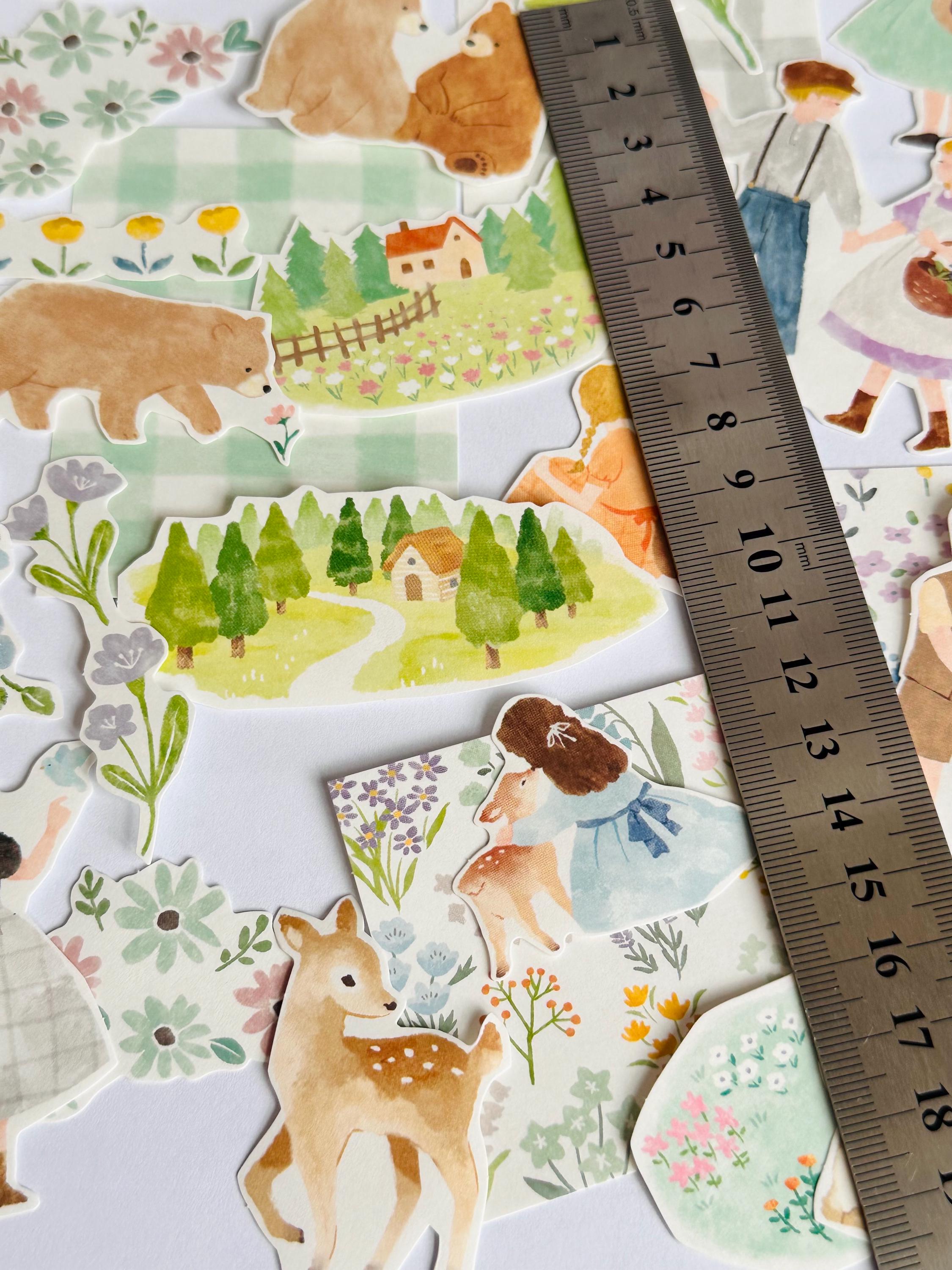 Woodland Animal Stickers Pack. 10 Set Autumn Forest Planner Stickers ...