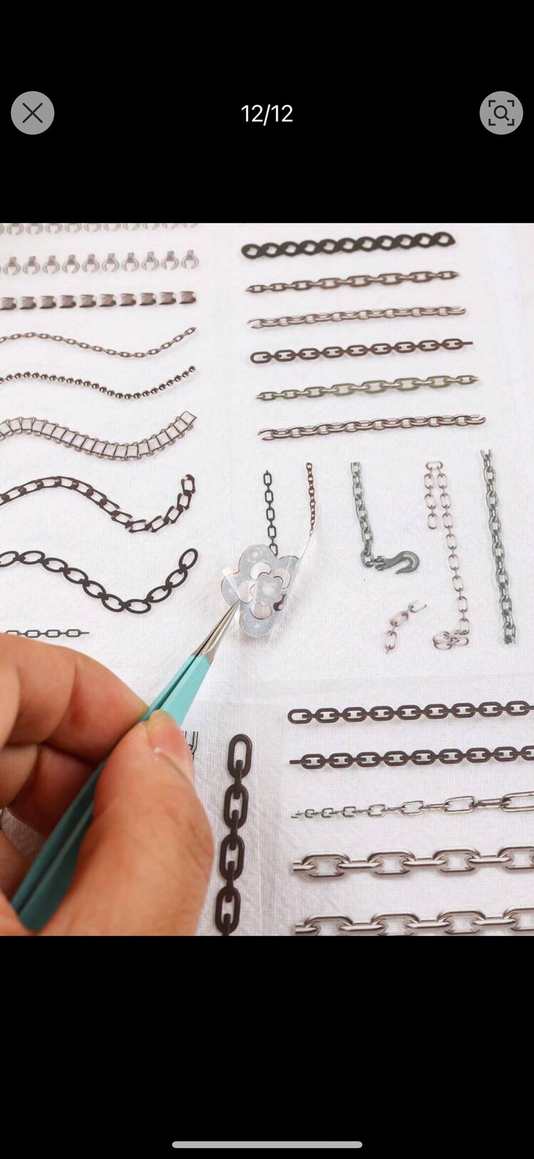 1 Sheet Chain, Necklace, Rope Stickers, DIY Decorative Scrapbooking ...