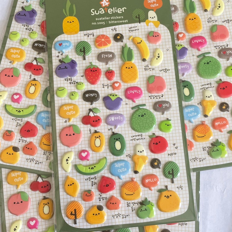 Puffy Squishy Stickers - Etsy