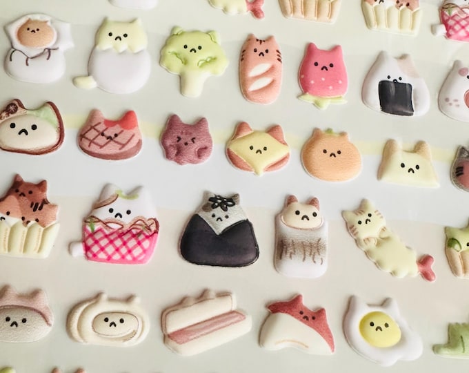 3D Kawaii Animal Stickers: Puffy Jelly Decals for Journaling - Etsy