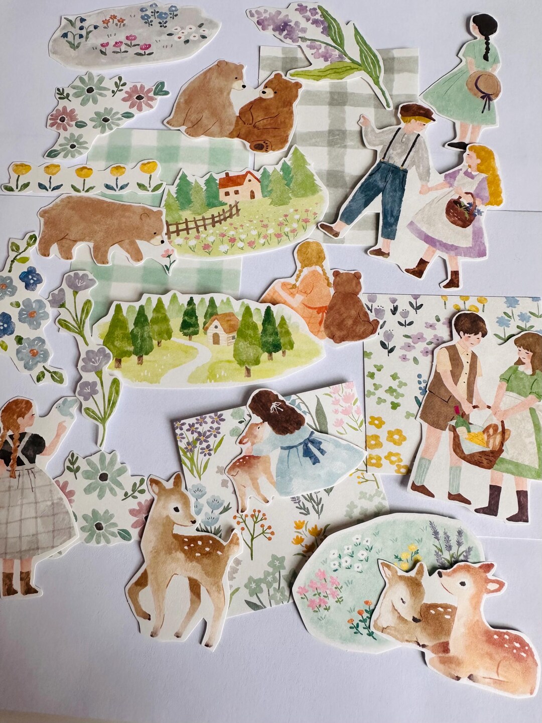 Woodland Animal Stickers Pack. 10 Set Autumn Forest Planner Stickers ...