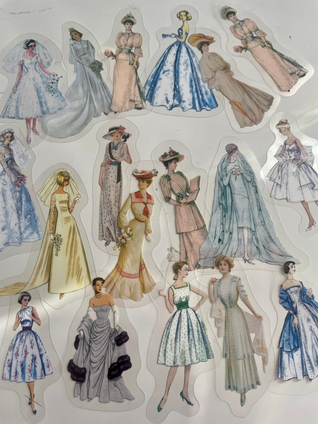Vintage Fashion Stickers Set / 1950’s Fashion / Vintage Aesthetic ...