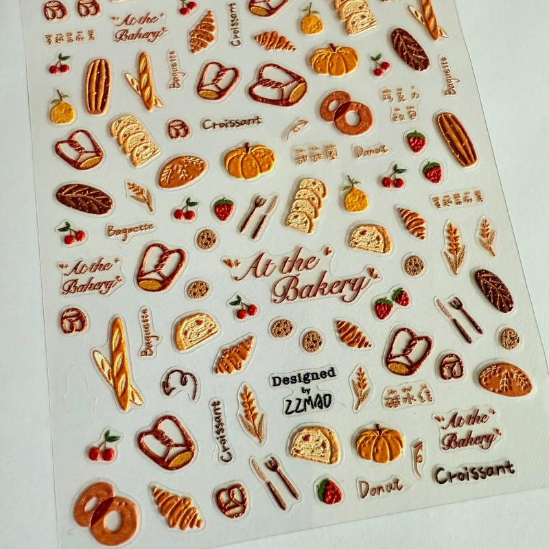 Cake and Bread Sticker - Etsy UK