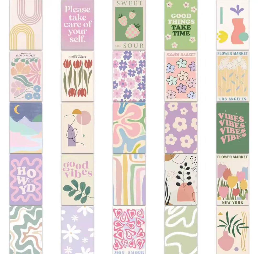 10 Pastel Mixed Art Stickers Pack | Painting Stickers | Drawing ...