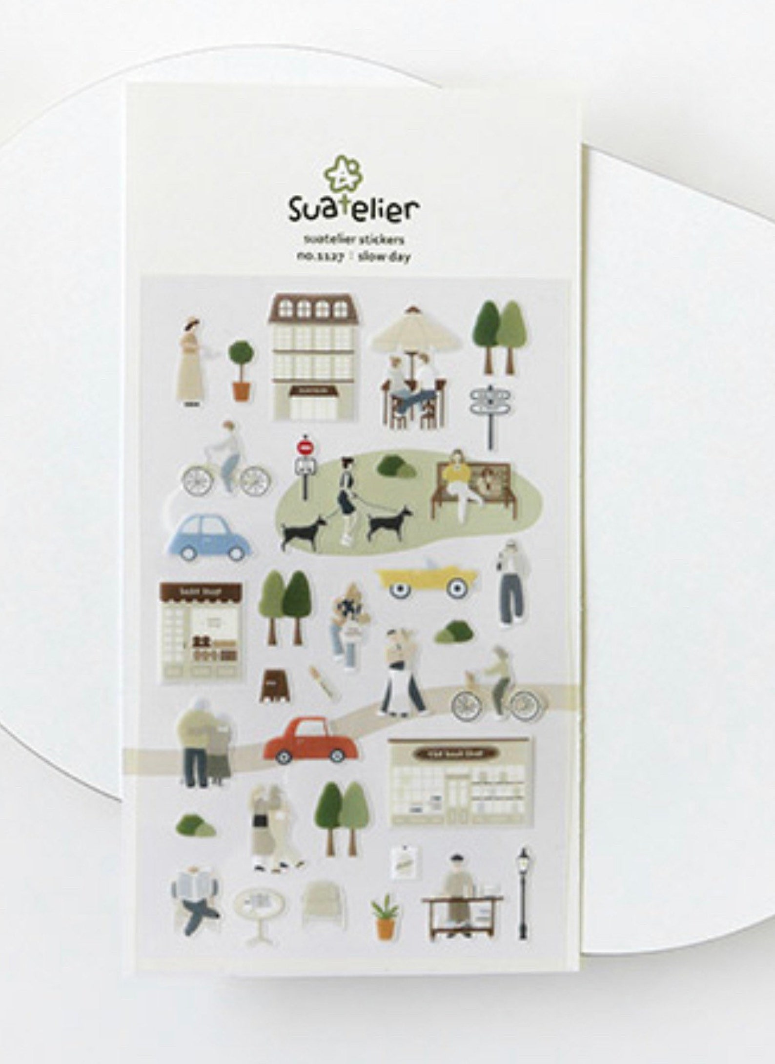 Suetelier “slow Day” Sticker Sheet / Summer Stickers / Ice Cream / Park ...
