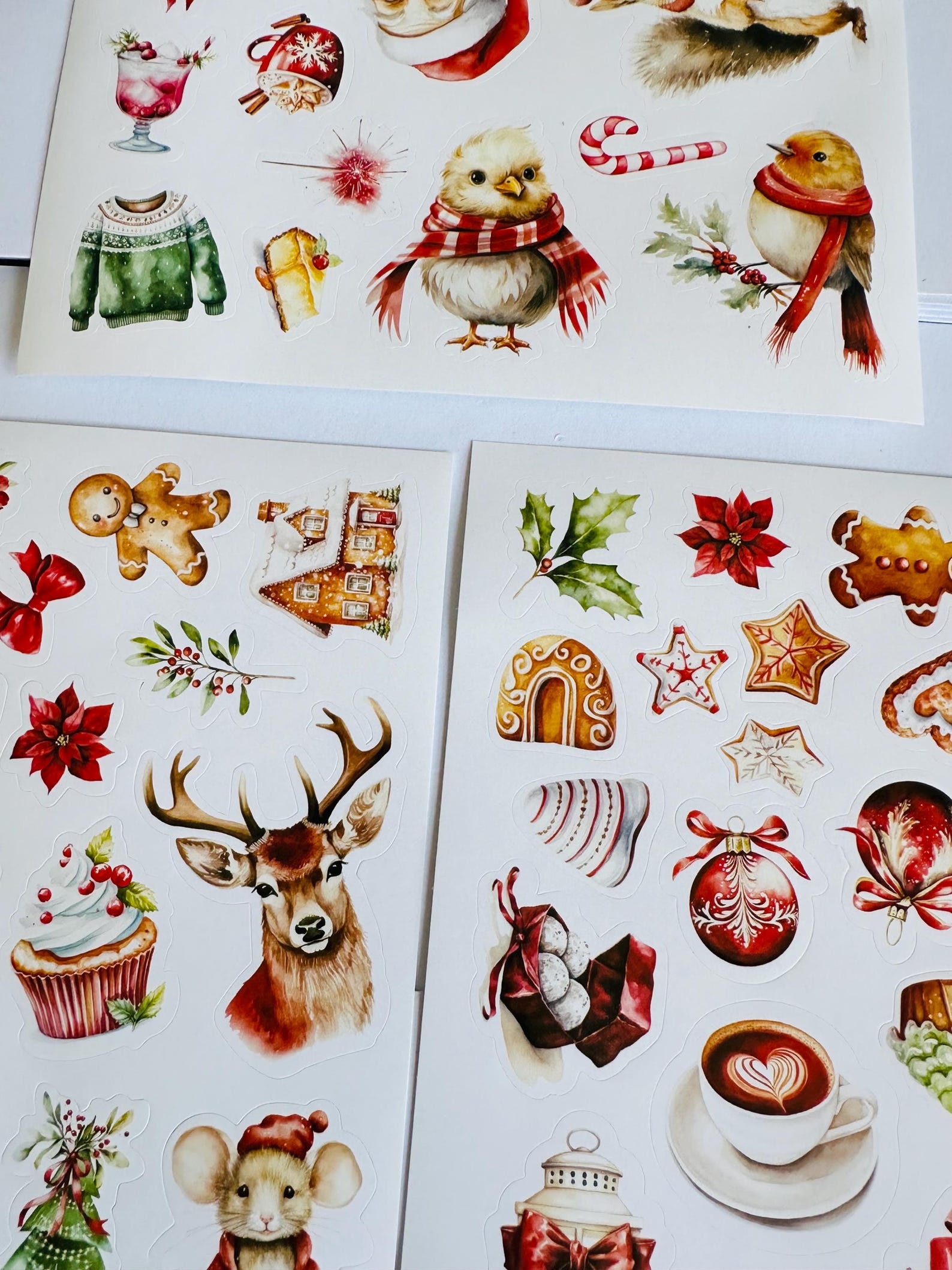Vintage Christmas Stickers | Vinyl Stickers| Christmas Stickers / Robin ...