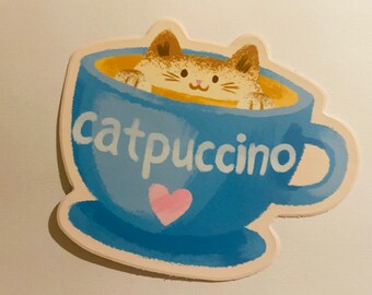 Cat Cafe Stickers - Etsy UK