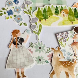 Woodland Animal Stickers Pack. 10 Set Autumn Forest Planner Stickers ...