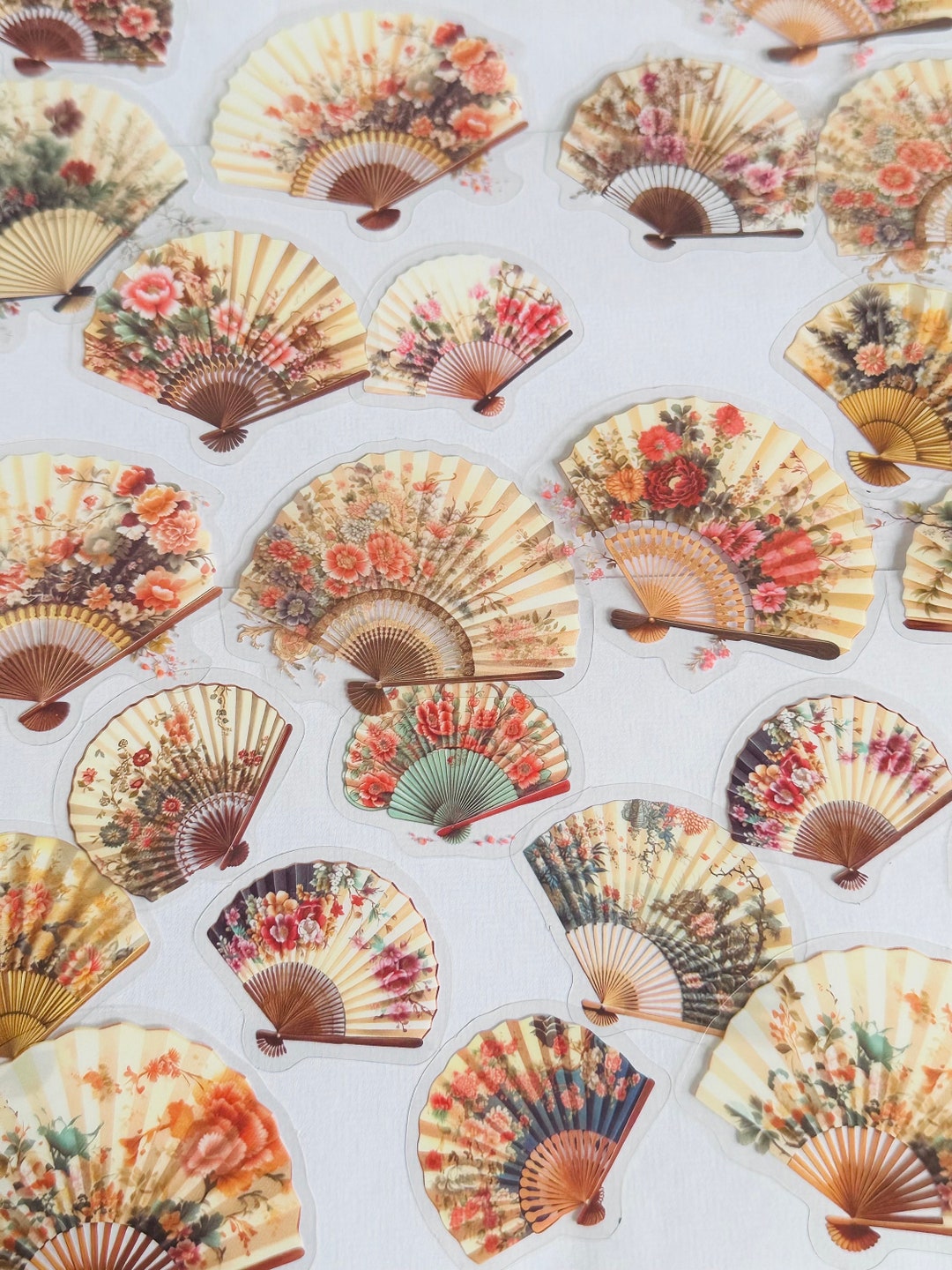 Asian Fan Stickers, Geisha, Japanese Character, Oriental Themed Fun ...