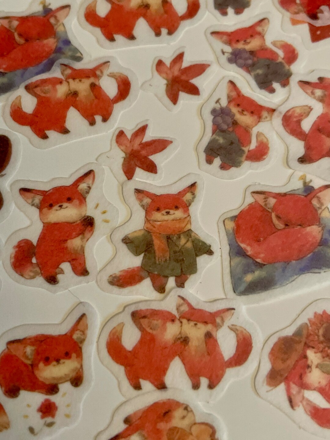 Set of Red Fox | Mushroom | Woodland | Nature and Animal Stickers ...