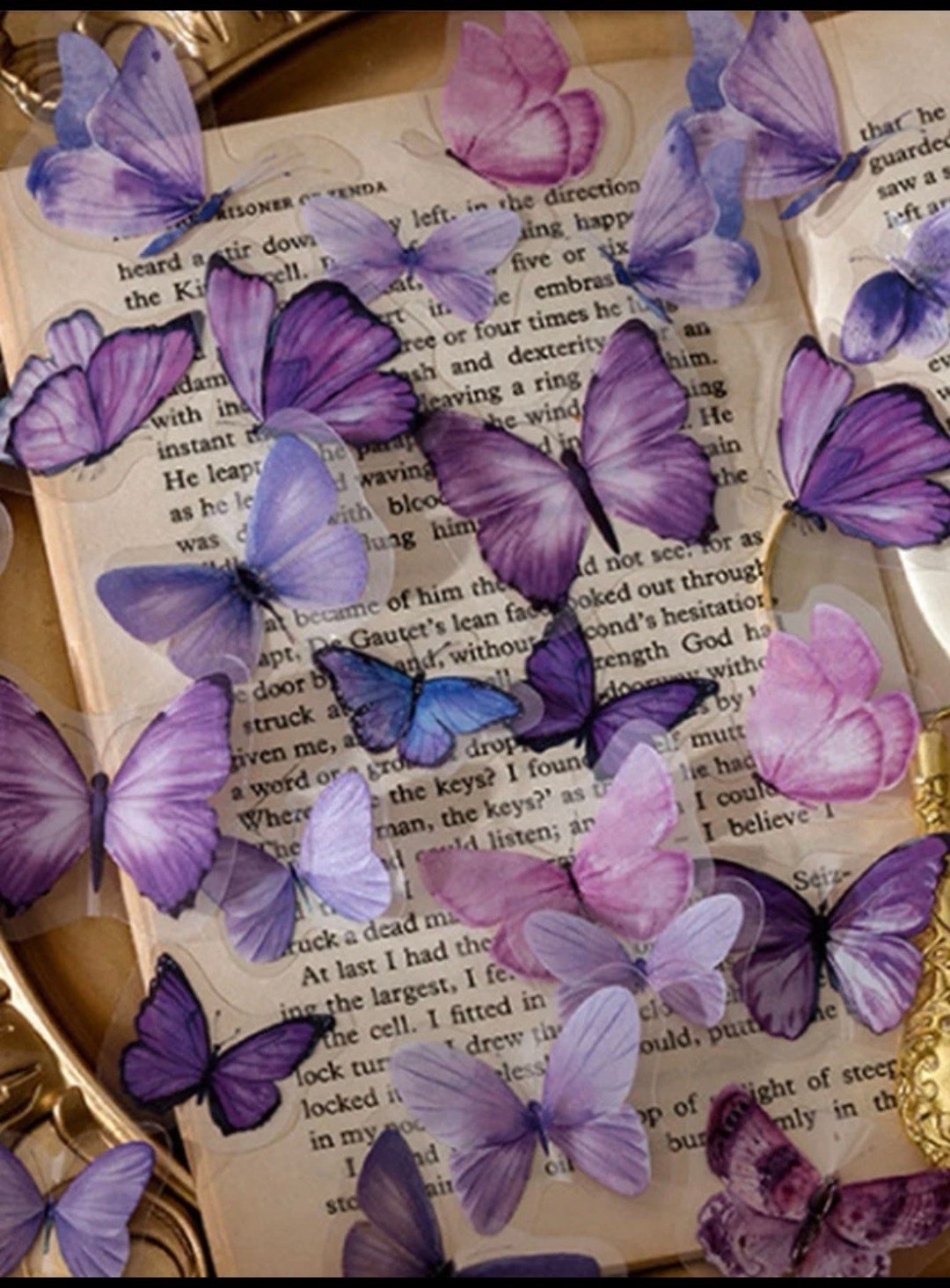 Butterfly Sticker Set Purple, Purple Butterfly, Craft Stickers, Bullet ...