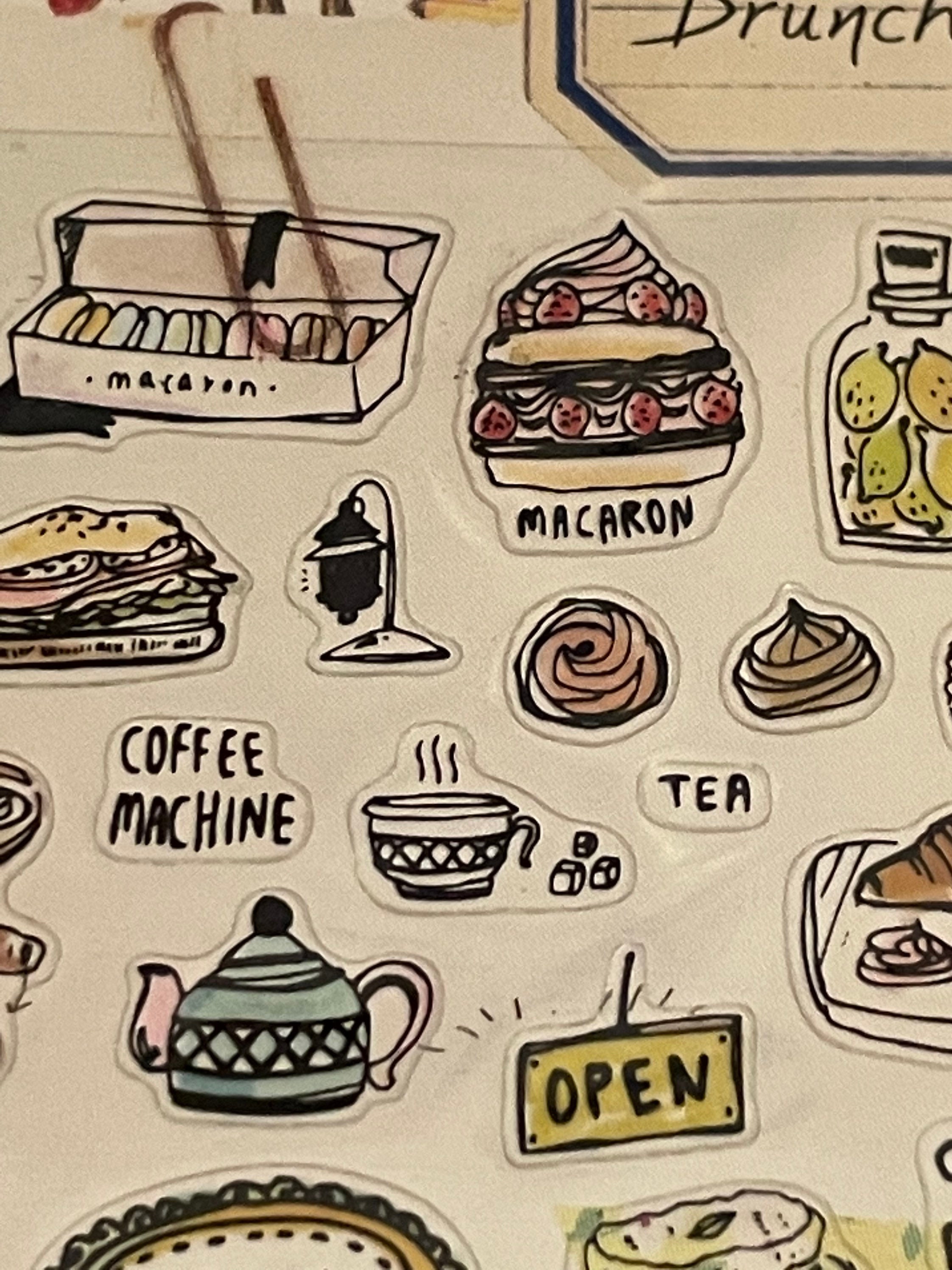 Brunch Food sonia J Brunch Day Stickerlife Style - Etsy UK