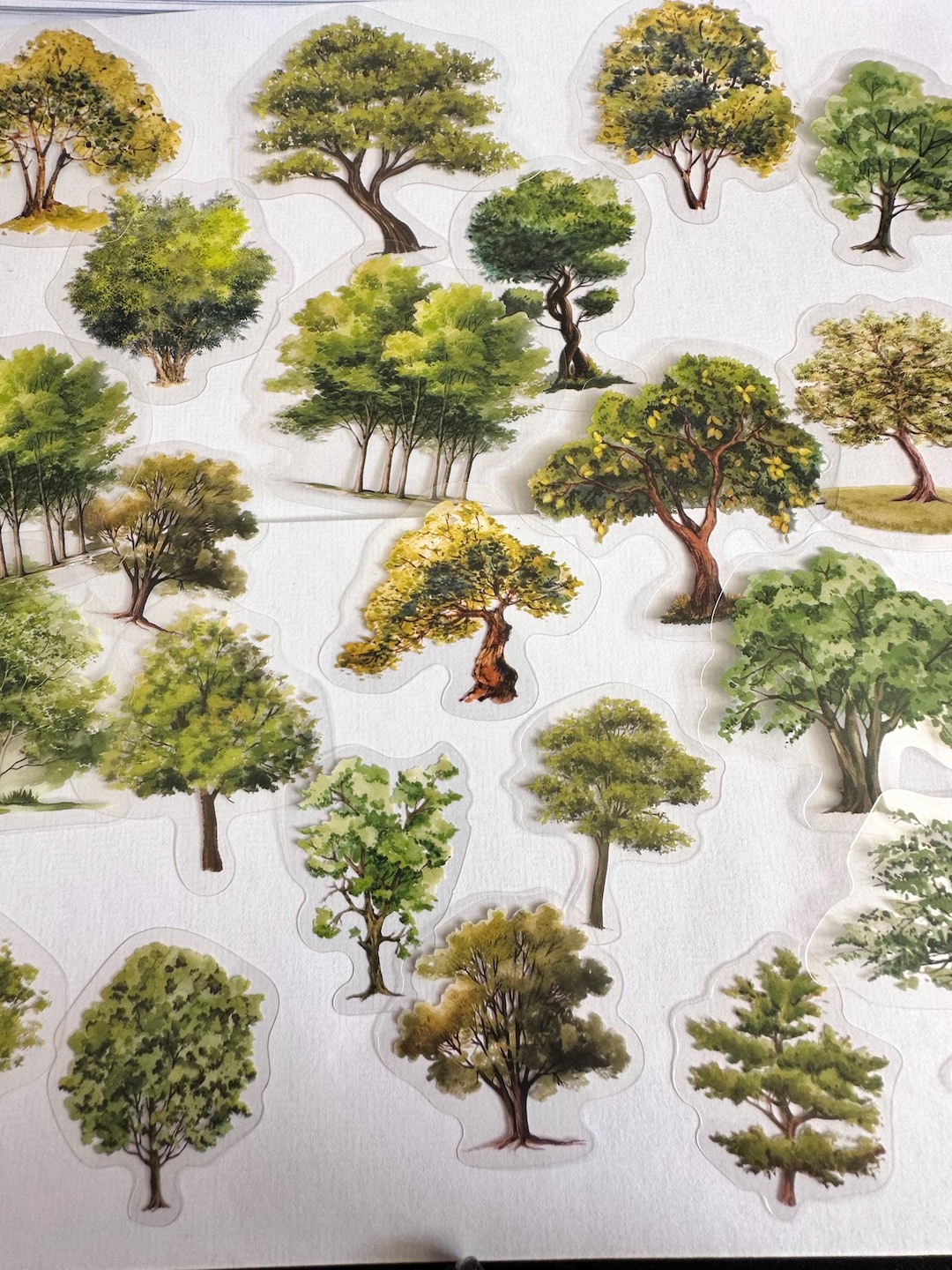 Tree Stickers|forest|woodland Sticker|tree Lumberjack Sticker| Planner ...