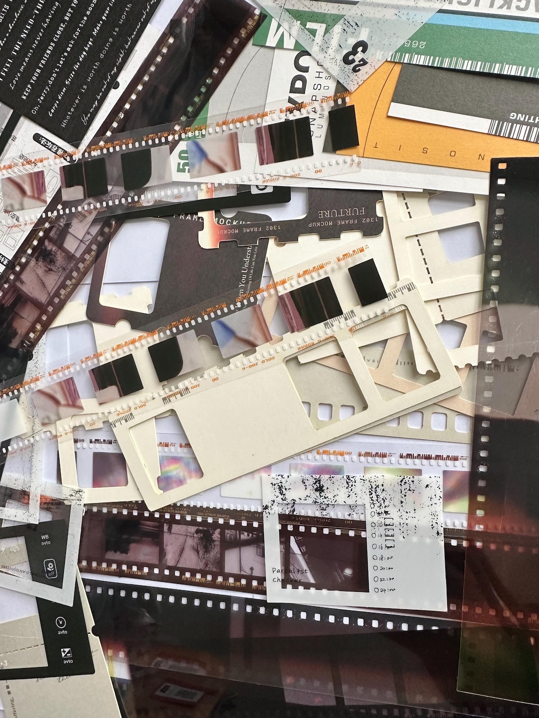 10 Pcs Photo Themed, Polaroid Material Journaling Paper & Stickers ...