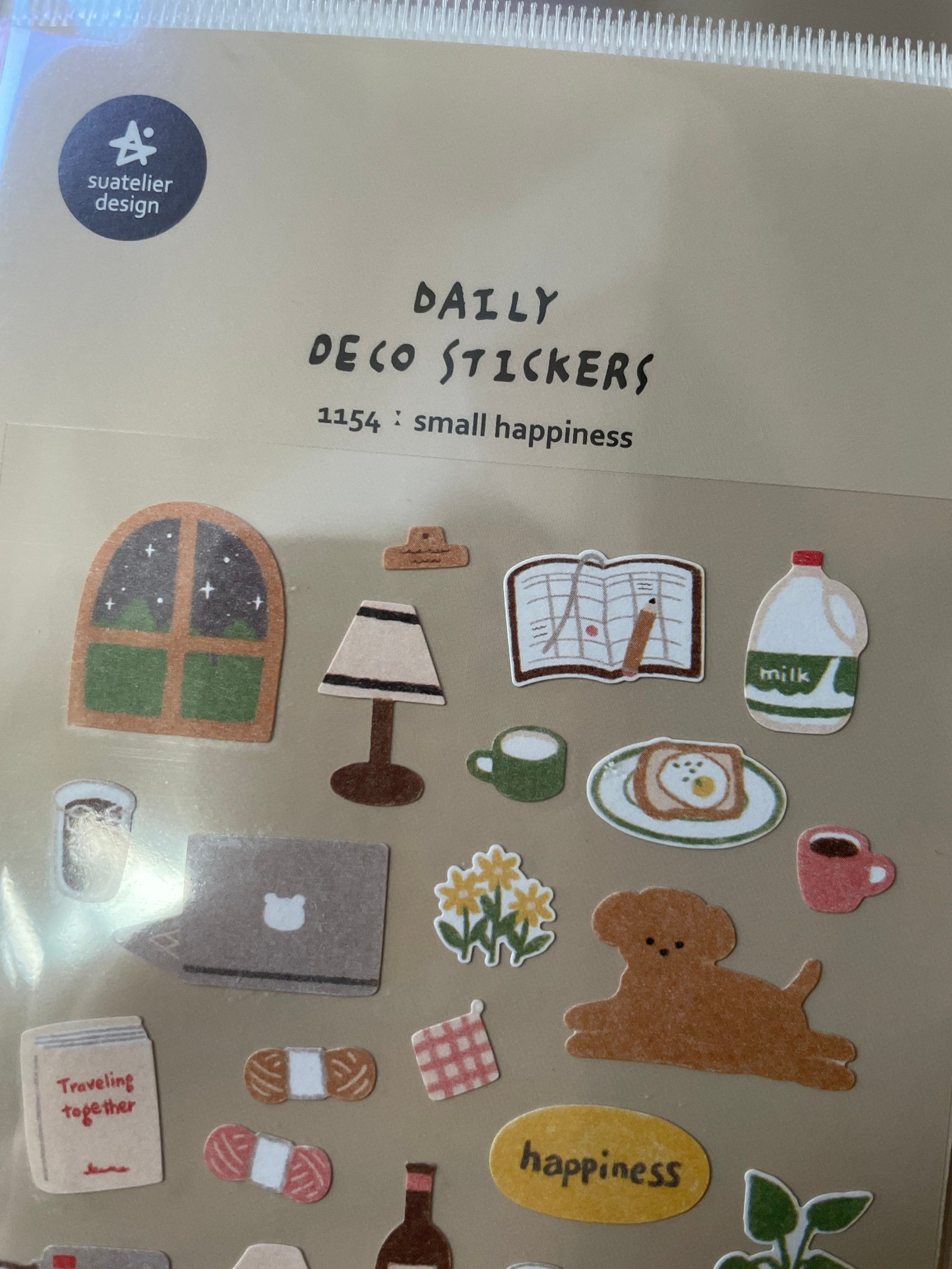 Suatelier “small Happiness” Sticker Sheet / Simple Life / Vlog ...