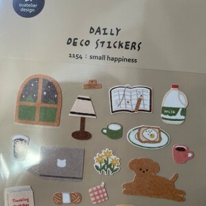 Suatelier “small Happiness” Sticker Sheet / Simple Life / Vlog ...