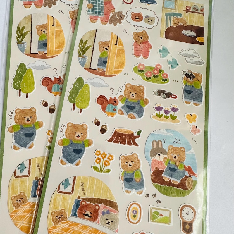 Teddy Bear Stickers Sheets - Etsy UK