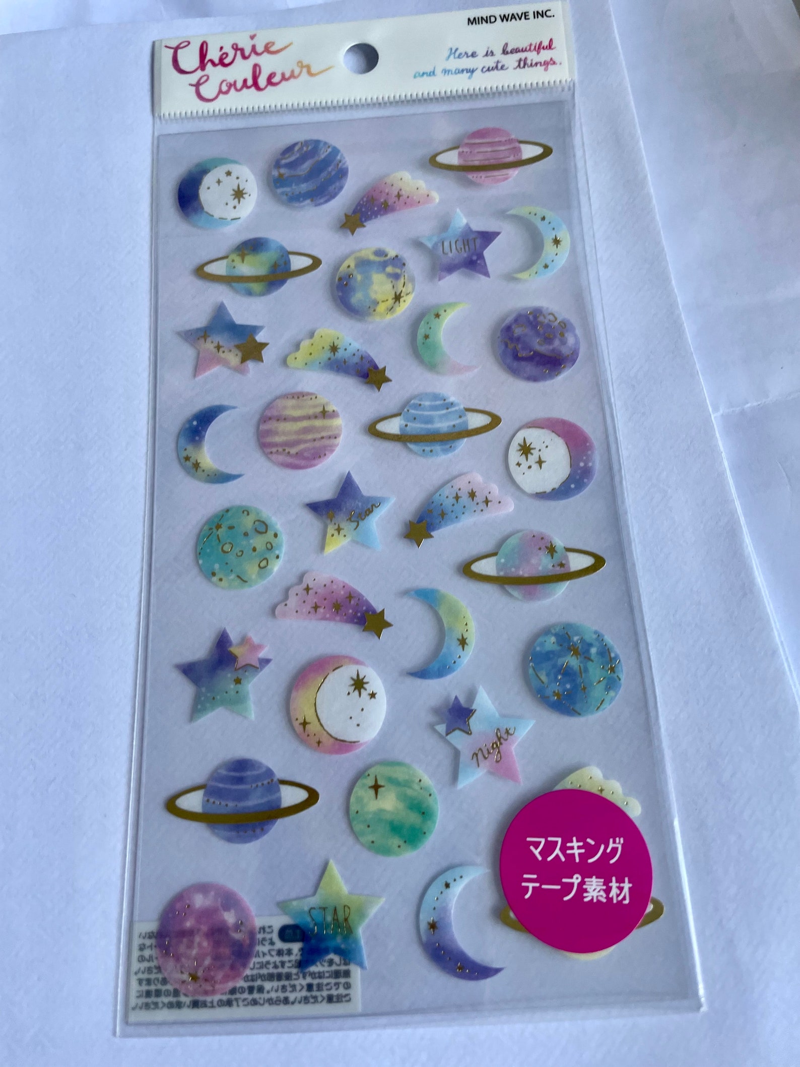 1 Sheet of Pastel Moon/ Star / Celestial / Holographic Golden Moon ...