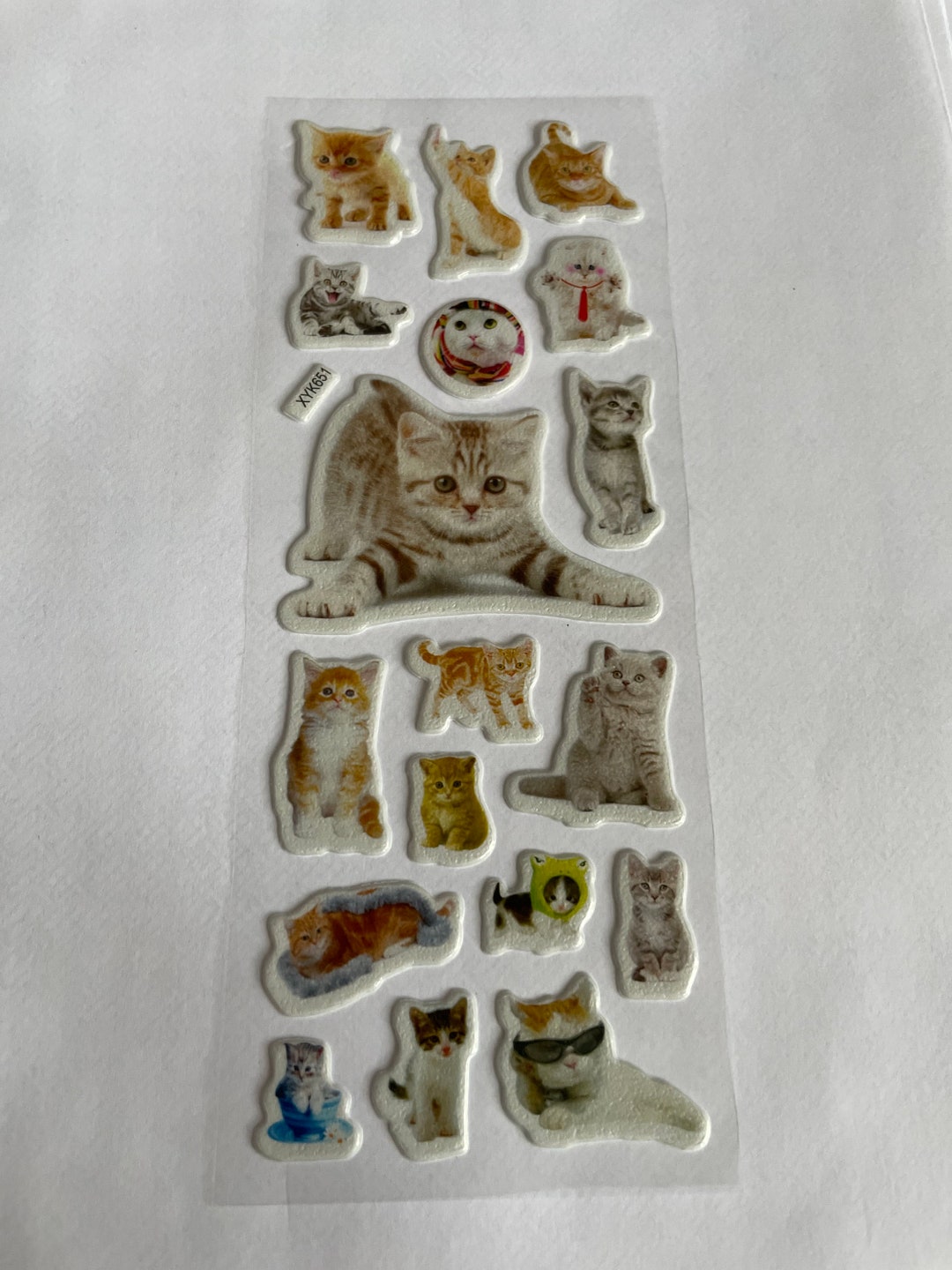 Kawaii Animal Puffy Stickers - One Sheet. Squishy and Sweet! - Etsy