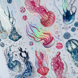 Set of Tropical Fish Stickers, Sea Life, Coral Reef Fish Marine ...