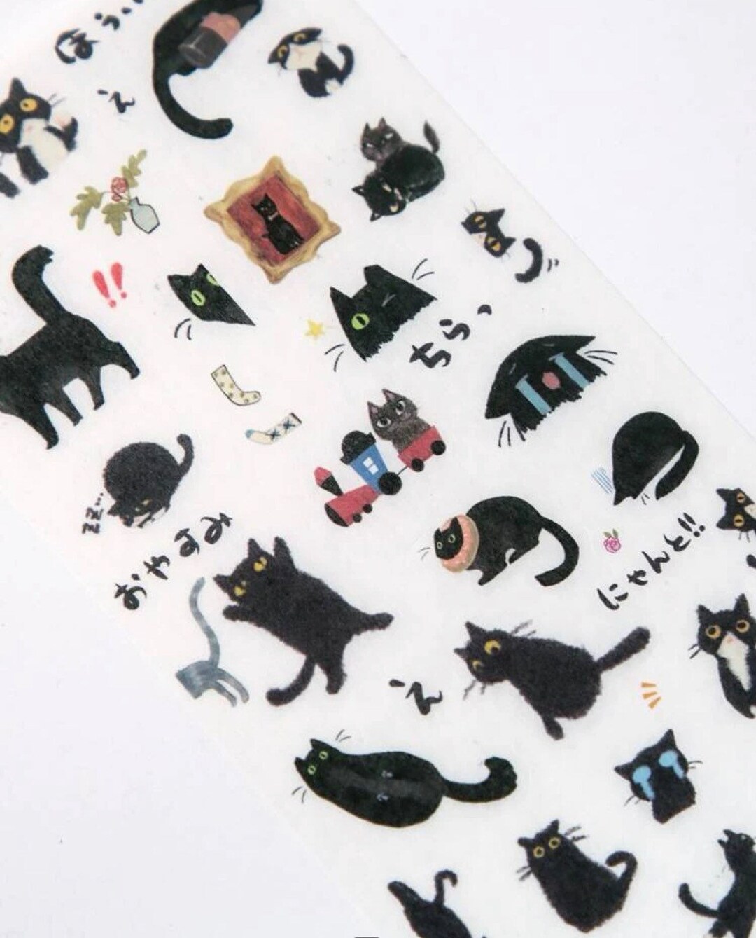 Kawaii Black Cat Stickers Planner Stickers Diary Stickers - Etsy