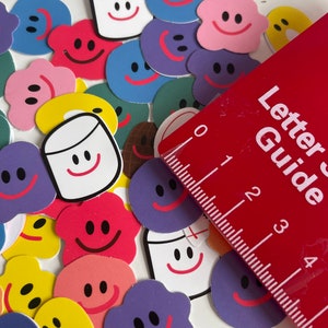 15 Hu Hu Happy Positivity Stickers - Cute Set of Dot Stickers, Kawaii ...