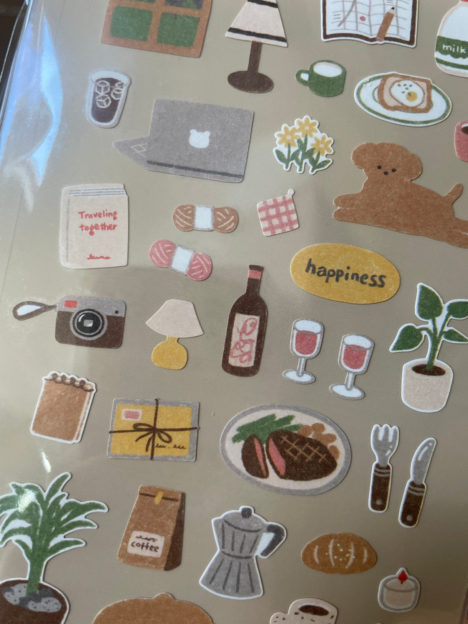 Suatelier “small Happiness” Sticker Sheet / Simple Life / Vlog ...