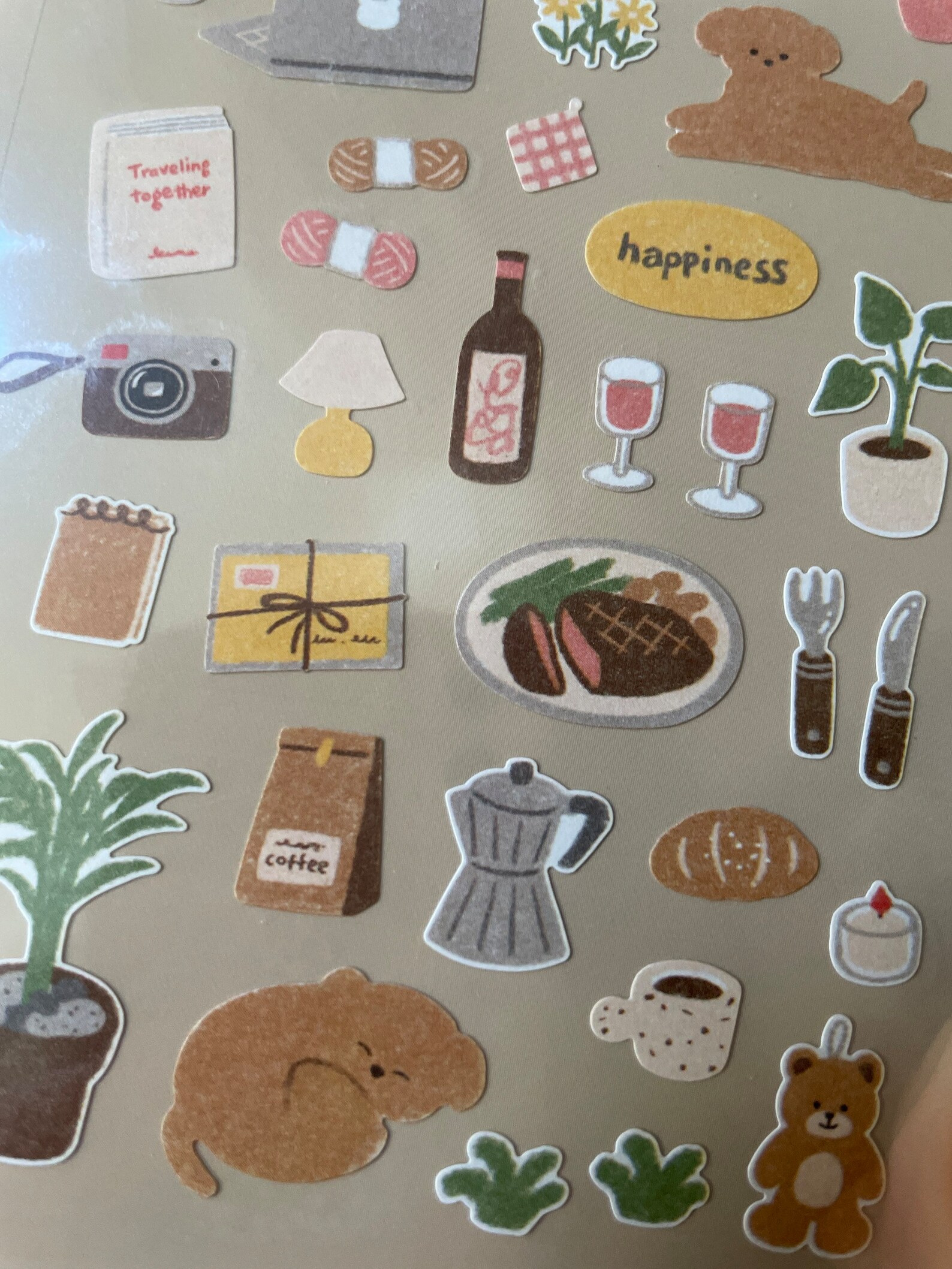 Suatelier “small Happiness” Sticker Sheet / Simple Life / Vlog ...