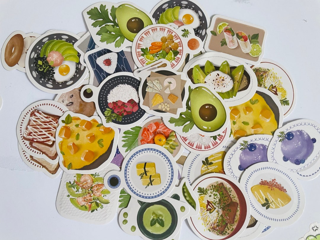 15 International Food Sticker Set Sushi Ramen Avocado Buddha Bowls - Etsy