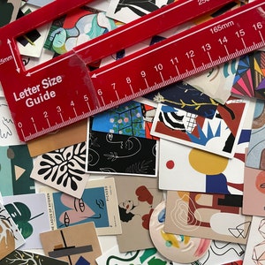 Vinyl Abstract Art Stickers Die Cut Decal Set Waterproof Reusable ...