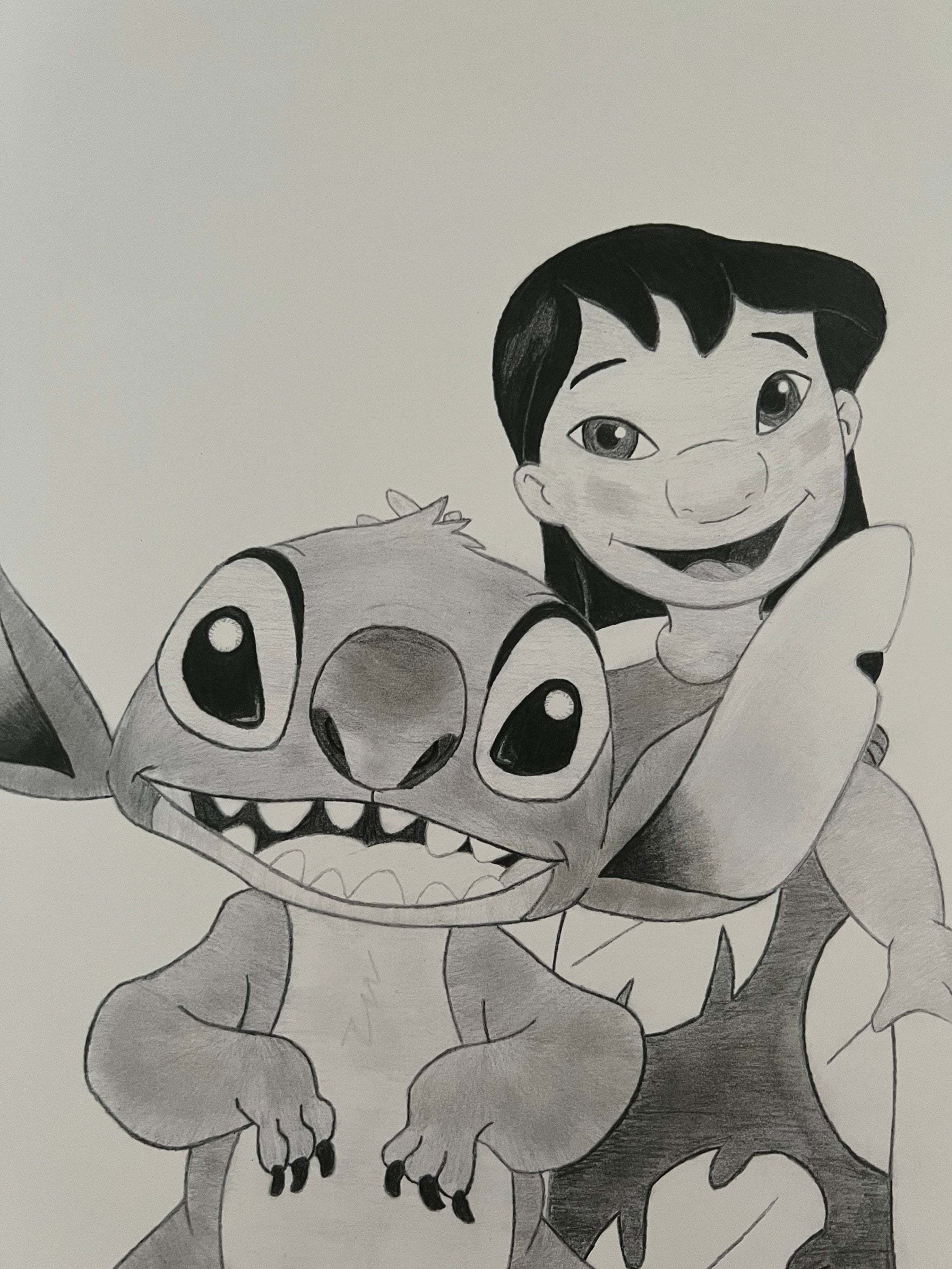 Sketches Of Lilo And Stitch