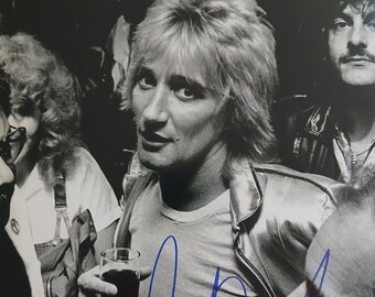 ROD STEWART & Ronnie Wood - Faces - Hand- Signed Autograph - 8x10 Photo ...